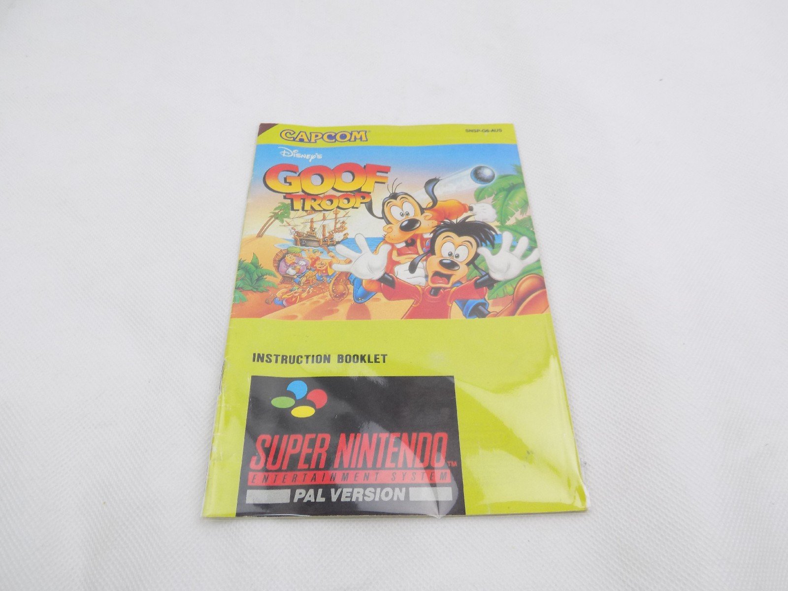 Like New Super Nintendo Entertainment System SNES Disney Goof Troop AUS ...
