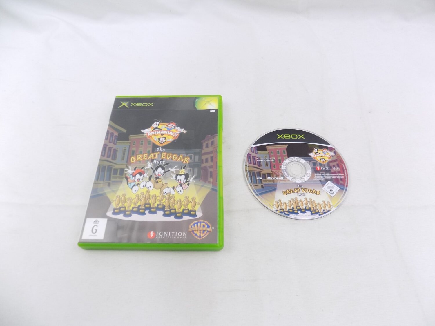 Mint Disc Xbox Original Animaniacs The Great Edgar Hunt - No Manual ...