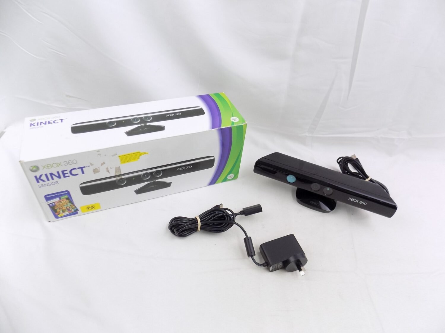 Boxed Xbox 360 Kinect Sensor with Power Cable (No Game) - Starboard Games