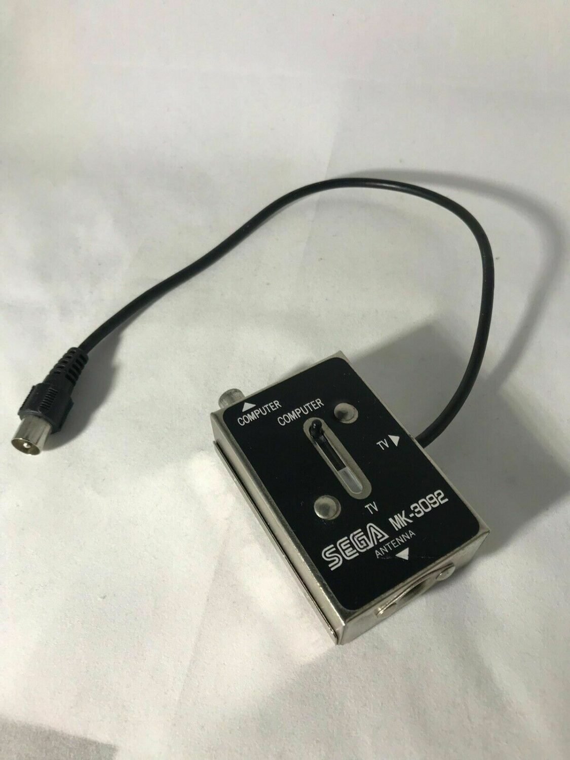 Original Genuine Sega Master System - MK-3092 Antenna Box RF Cable Mega ...