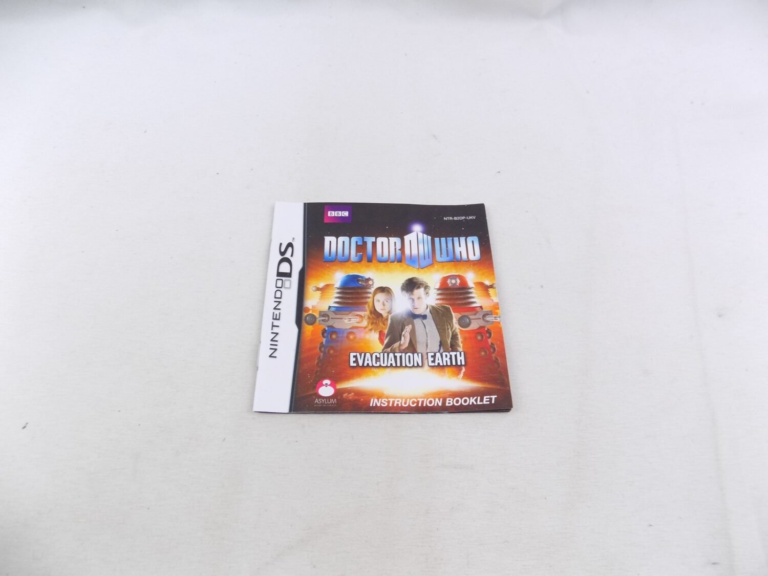 Nintendo DS Doctor Who Evacuation Earth Instruction Manual Only ...
