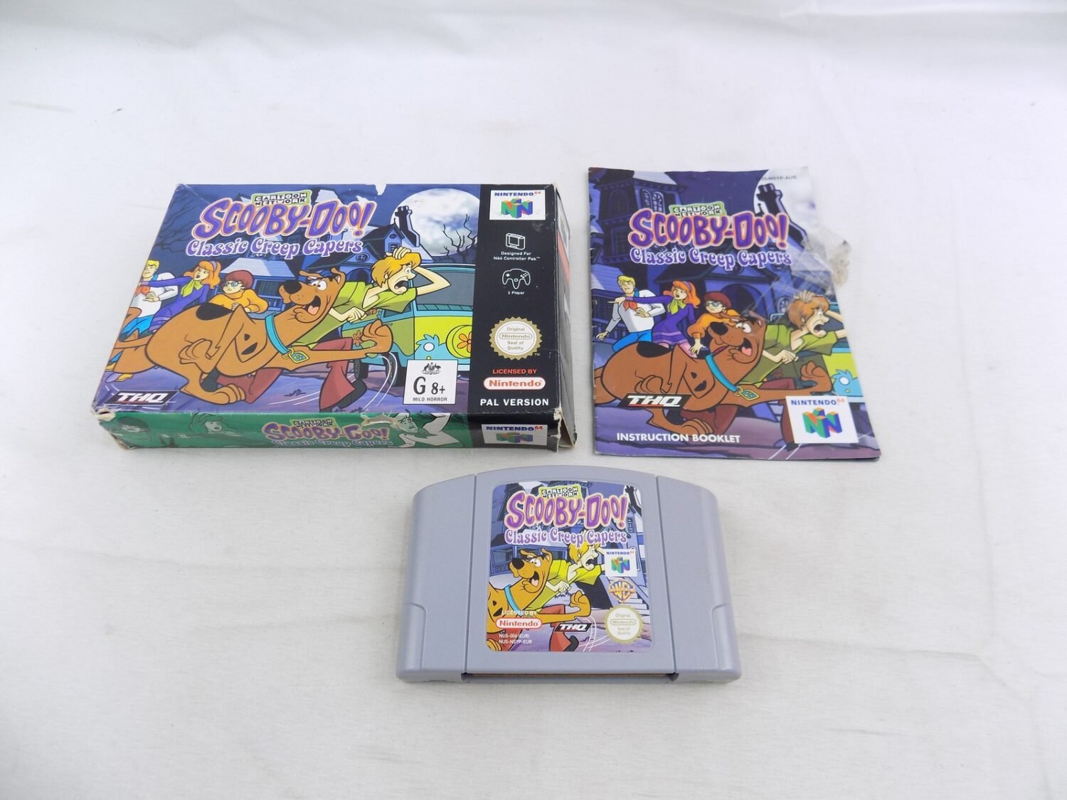 Boxed Nintendo 64 N64 Scooby-Doo! Classic Creep Capers - Inc Manual ...