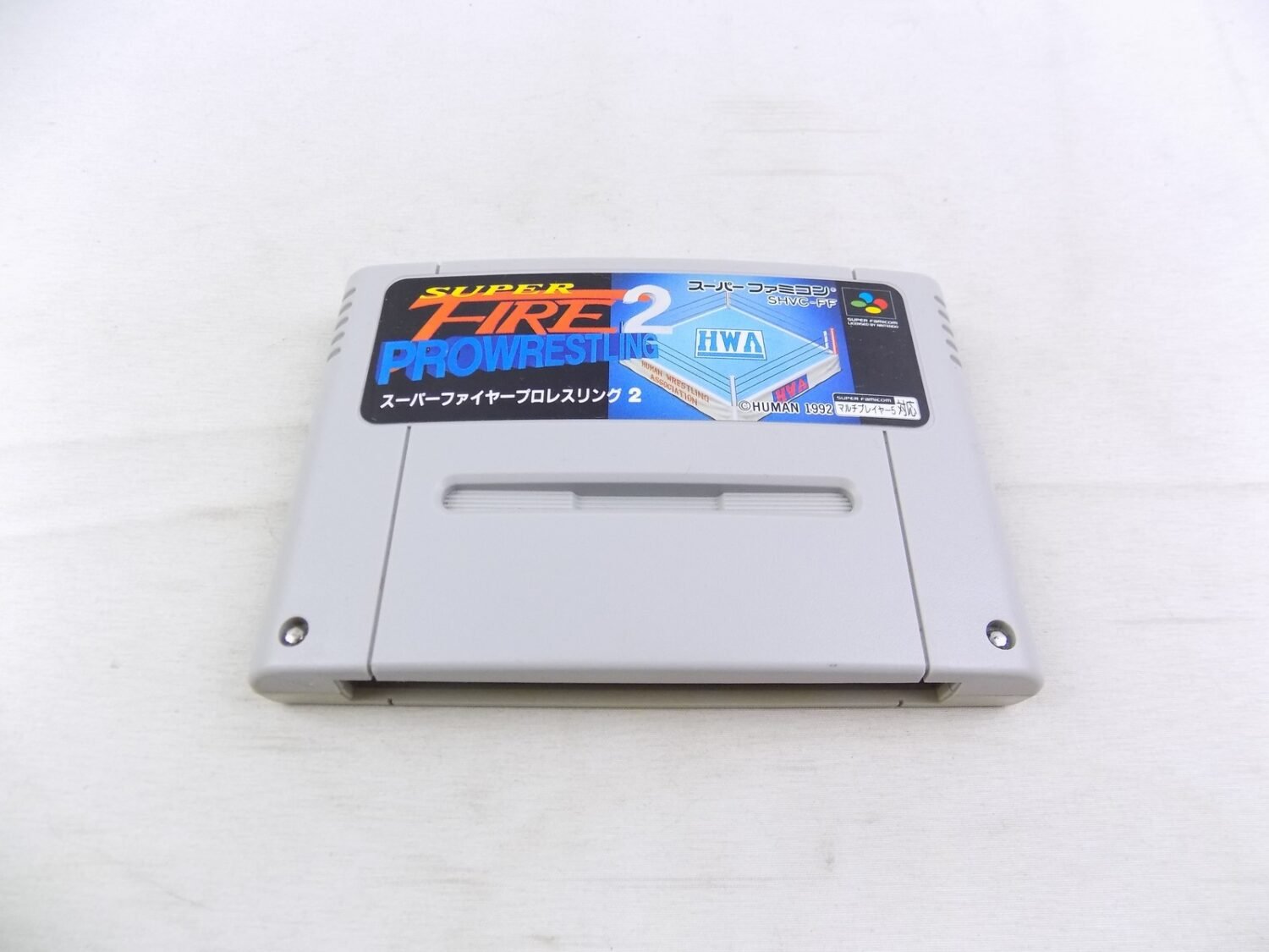 SNES Super Famicom Cart Only Super Fire Pro Wrestling 2 NTSC-J Japan ...