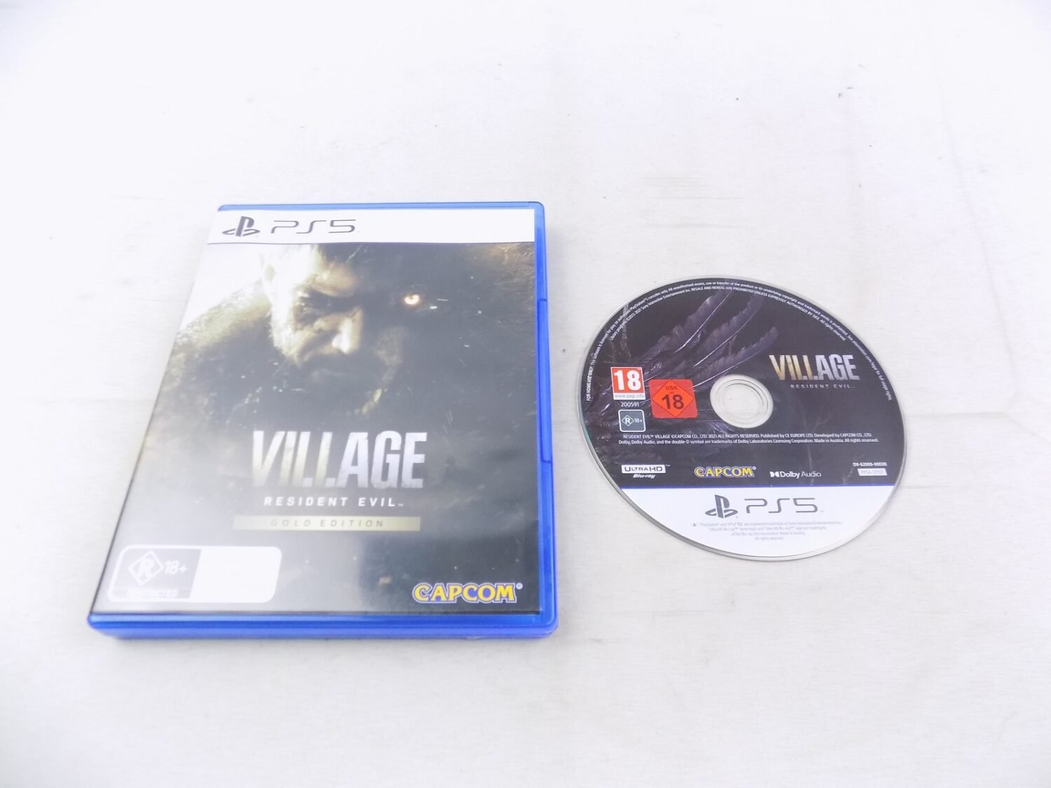 Mint Disc Playstation 5 Ps5 Resident Evil VIII Village Gold Edition ...