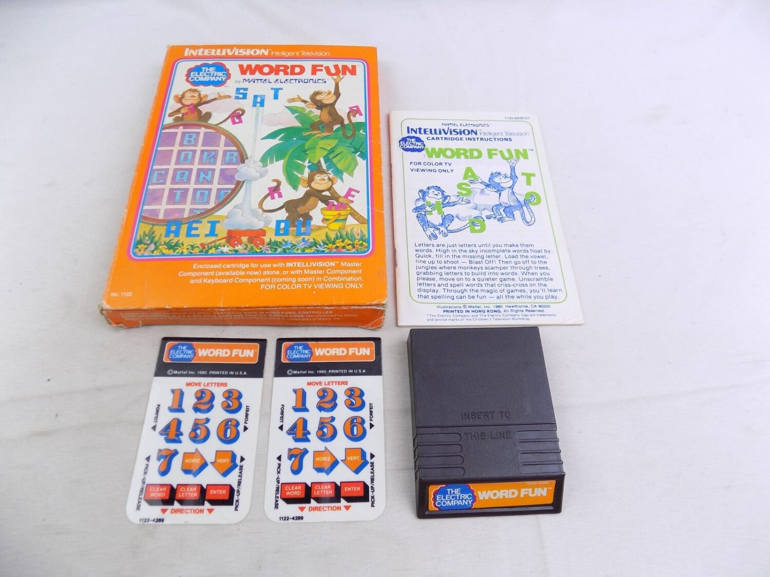 Boxed Intellivision Word Fun Mattel Electronics - Inc Manual ...