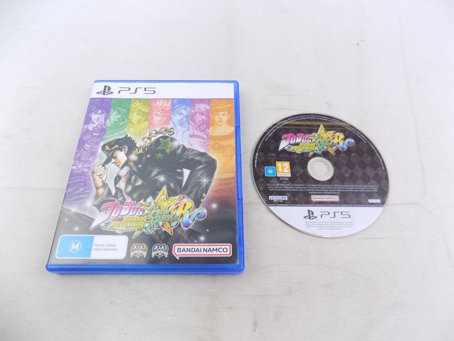Mint Disc Playstation 5 Ps5 Jojo's Bizarre Adventure All Star Battle ...